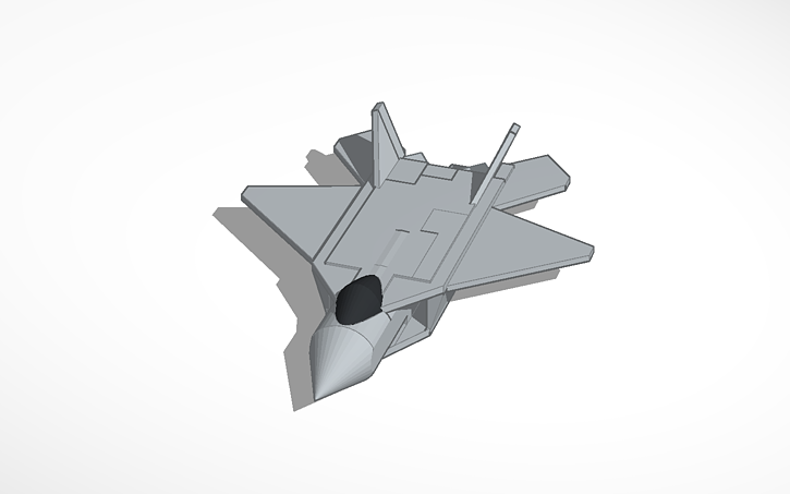 3D design American F-22 Raptor | Tinkercad