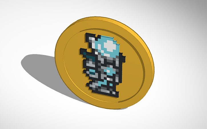 3D design Gaming Coins-Terraria Vortex Armor - Tinkercad