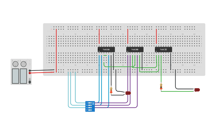 Circuit design Full Adder - Tinkercad