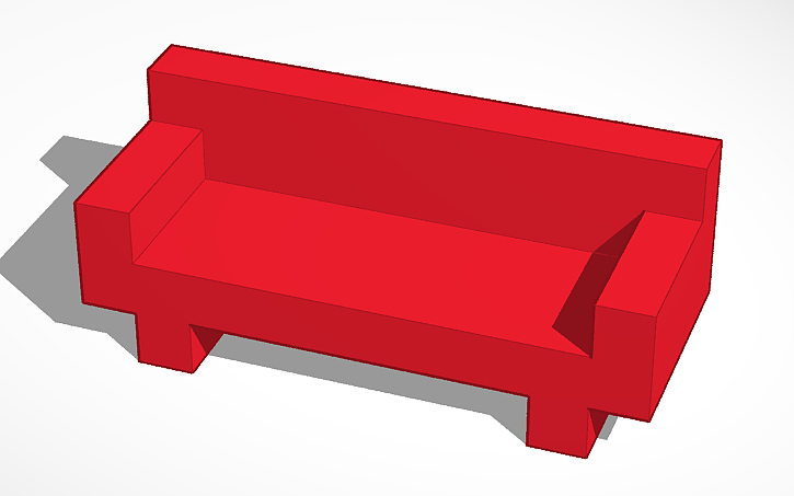 3D design Sofa | Tinkercad