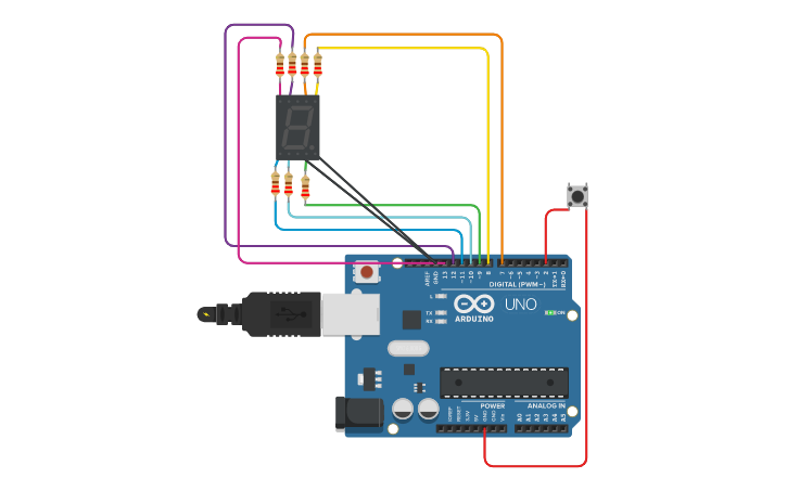 Circuit design Exercício MCC 2 - Tinkercad
