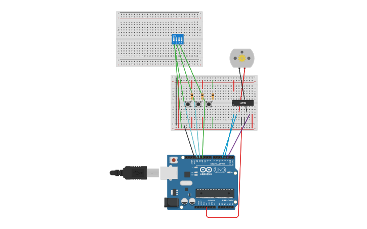 Circuit design ASCENSOR - Tinkercad