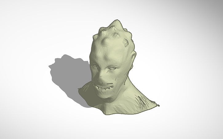 3D design alien bust | Tinkercad