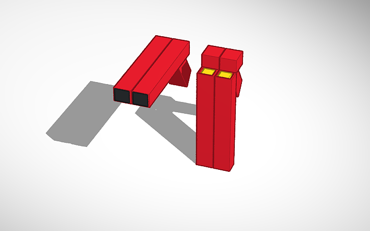 3D design Double Barrel shotgun - Tinkercad