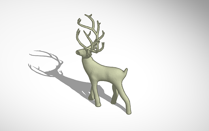 3D design deer - Tinkercad
