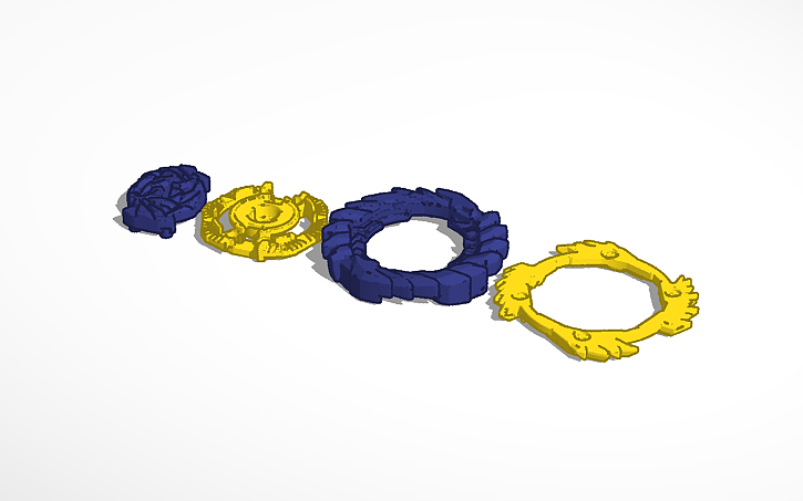 3D design beyblade burst fantasy regulus - Tinkercad