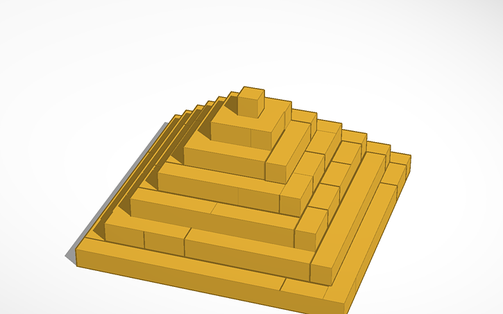 3D design Egyptian Pyramid - Tinkercad