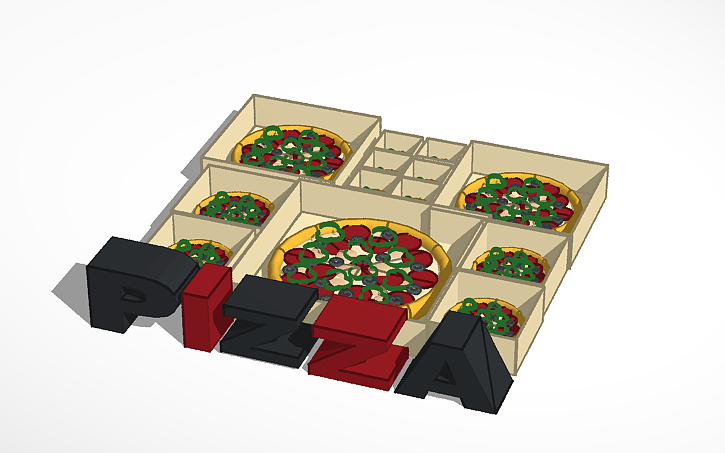 3D design Pizza-Pizza - Tinkercad