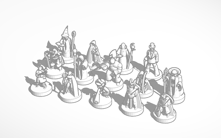 3D design Miniatures (Please Copy for Your RPG) - Tinkercad
