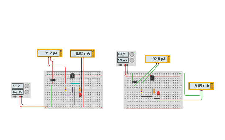 Circuit Design Transistor Sebagai Switching Tinkercad