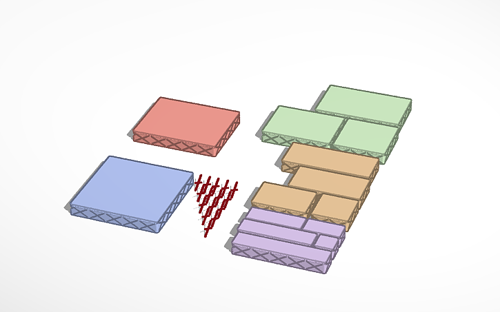 3D design Gridfinity - (v4) Vase Label Bins 3u - Tinkercad