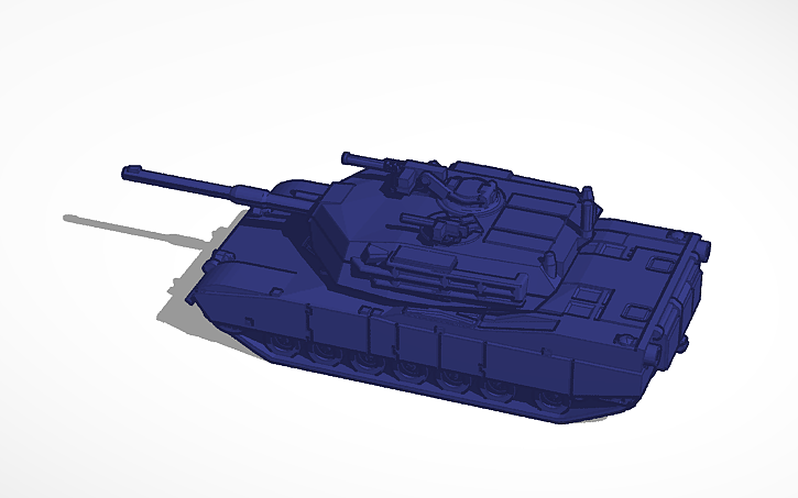 3D design M1A2 Abrams - Tinkercad