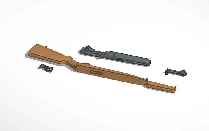 3D design Copy of M1 garand - Tinkercad