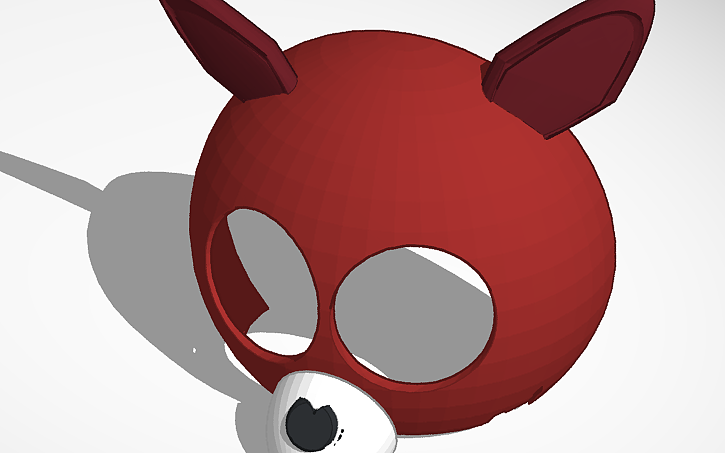 3D design My foxy mask - Tinkercad