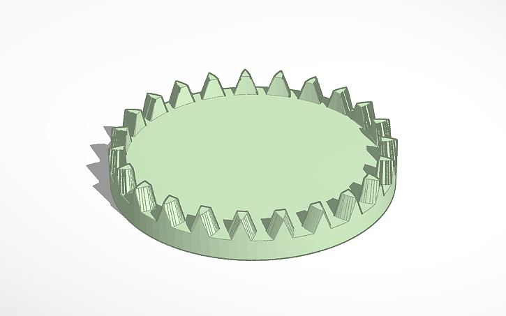 3D design crown gear 23T | Tinkercad