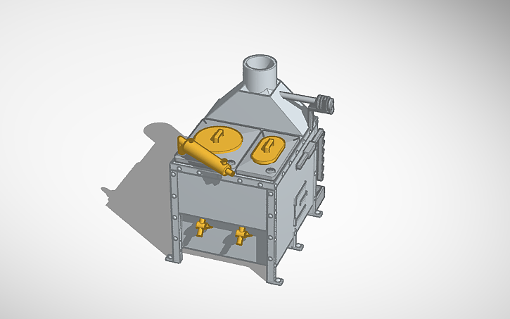 3D design Brodie galley stove - Tinkercad
