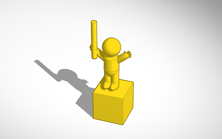 3D design Bloxy Award Golden Statue | Tinkercad