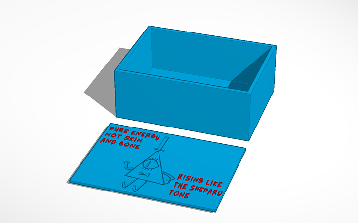 3D design Bill Cipher box | Tinkercad