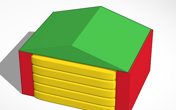 3D design rumah - Tinkercad
