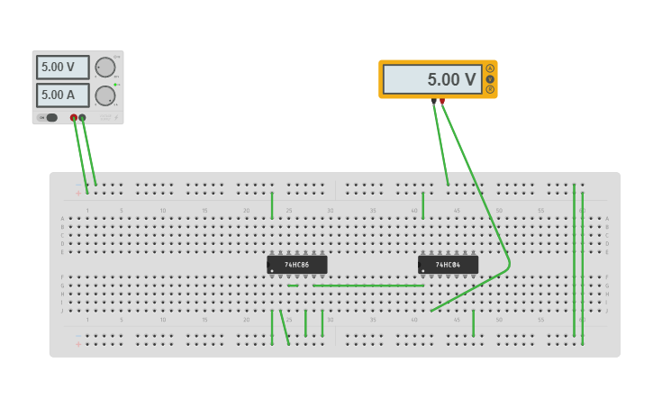 Circuit Design Odd Parity Generator Tinkercad