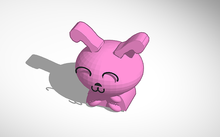 3D design rabbit - Tinkercad