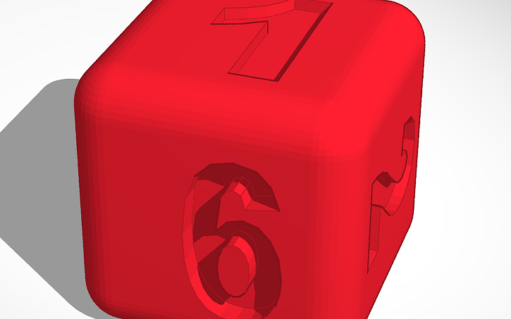 3D design Dice | Tinkercad