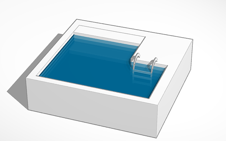 3D design swimming pool - Tinkercad
