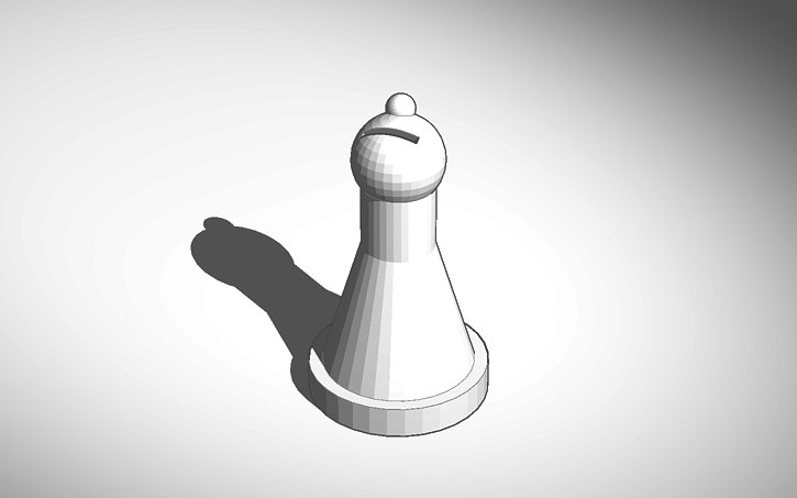 3D design Bishop - Tinkercad