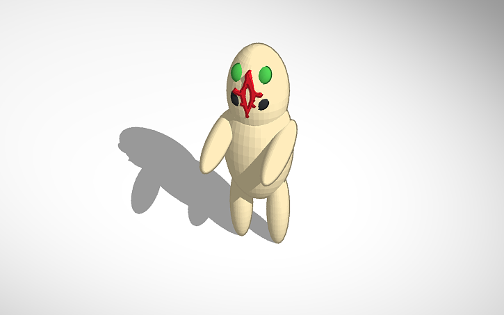 3D design SCP-173 - Tinkercad
