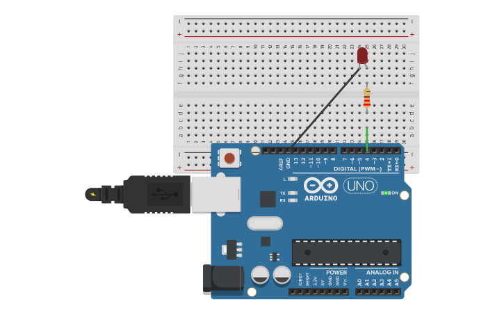 Circuit design Fade LED - Arduino | Tinkercad