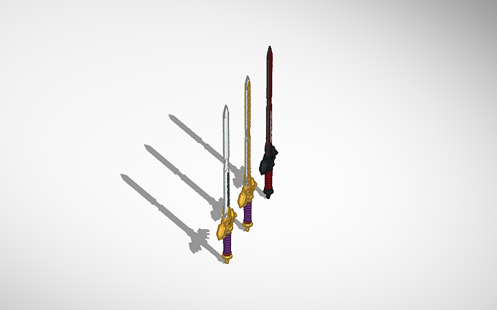 3D design royal broadsword - Tinkercad