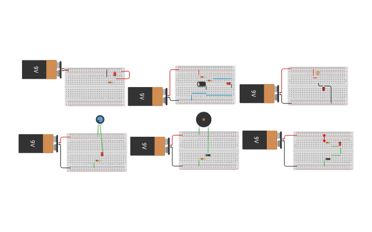 Circuit design montajes | Tinkercad