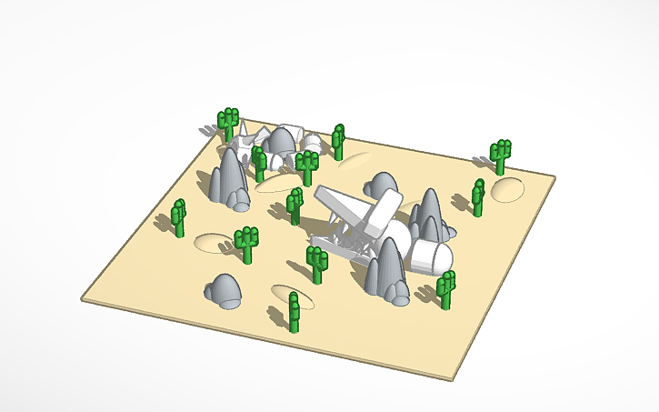 3D design Desert - Tinkercad