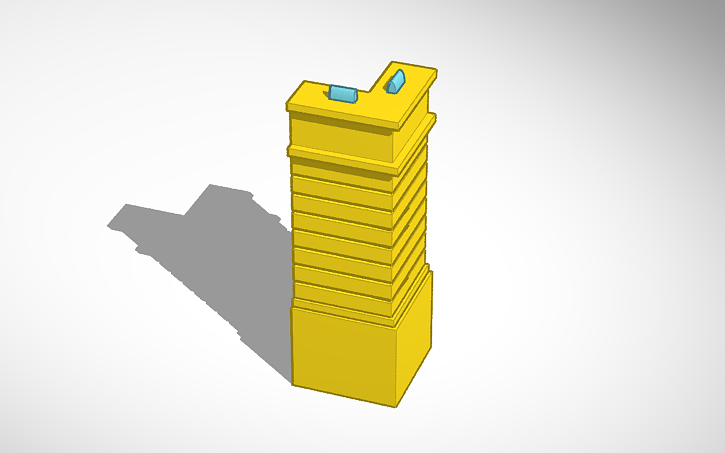 3D design Dust style ouside corner - Tinkercad