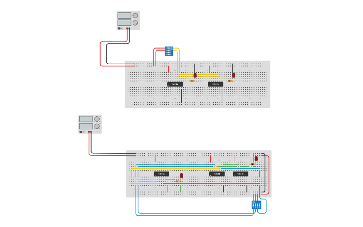 Circuit Design Combinational All In One Tinkercad