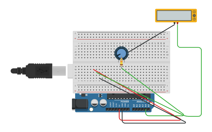 Circuit Design Potentiometer Tinkercad