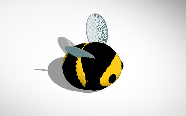 3D design Cute Bumble Bee - Tinkercad