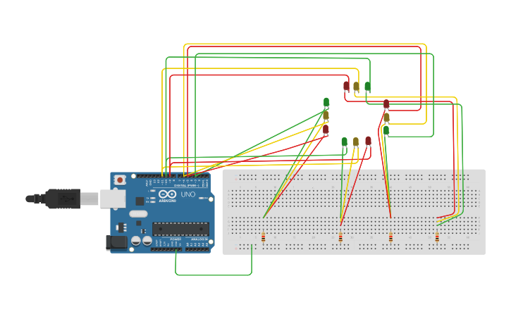 Circuit design Den_Giao_Thong | Tinkercad