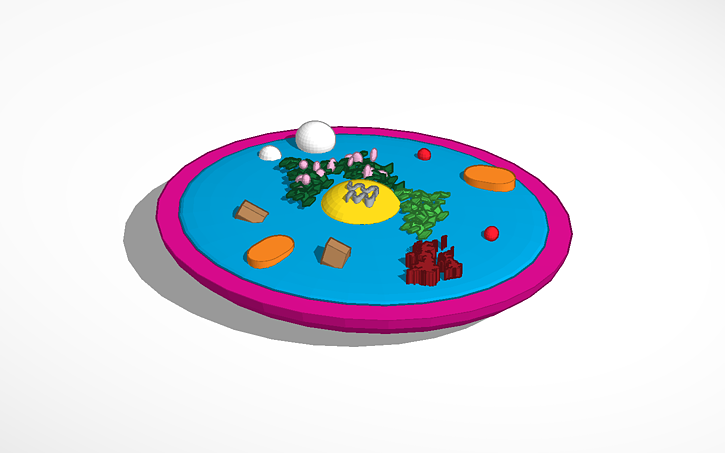 3D design Colleen Weir Blue Animal Cell | Tinkercad