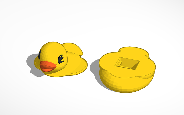 3D design Clicky Fidget Duckie Thanks ZDP189 - Tinkercad