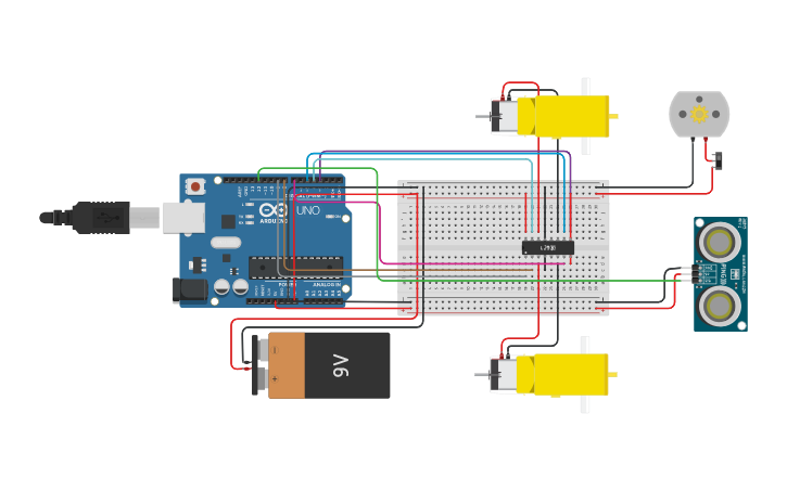 Circuit design sumo robot exemple code v1.1 - Tinkercad