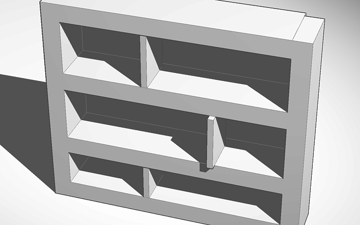 3D design Shelf Idea - Tinkercad