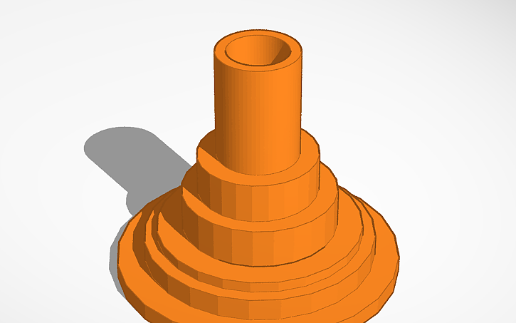 3D design wind mill base - Tinkercad