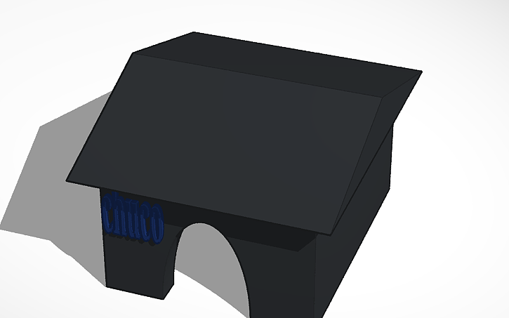 3D design dog house - Tinkercad