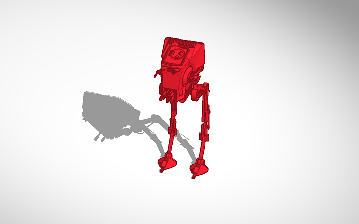 3d Design Starwars Walker Tinkercad
