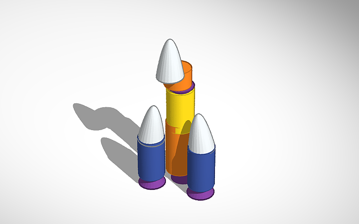 3D design GSLV - Tinkercad