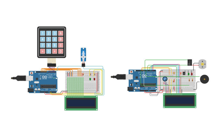 Circuit design Smart Room Project - Tinkercad