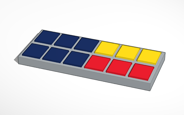 3D design imperial rank plate - Tinkercad