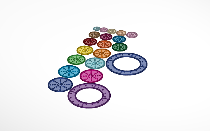 3D design Spirograph Set - Tinkercad