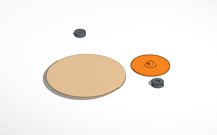 3D design turn table - Tinkercad